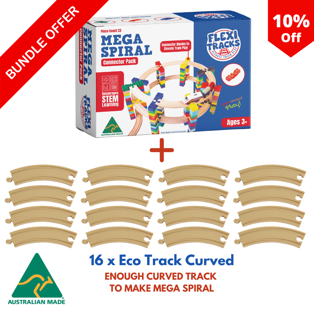 Mega Spiral & Curved Track Bundle – Flexi Tracks