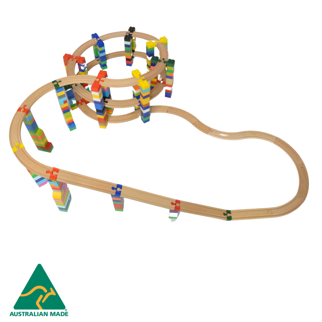 Mega Spiral & Curved Track Bundle – Flexi Tracks