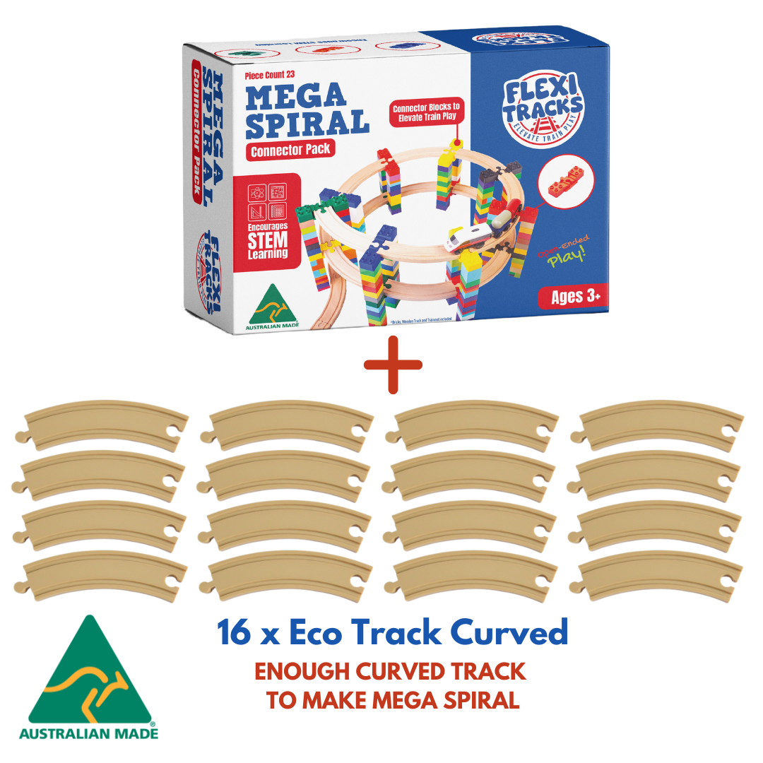 Mega Spiral & Curved Track Bundle – Flexi Tracks
